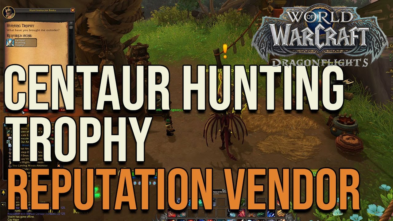 Centaur Hunting Trophy Reputation Vendor - World of Warcraft ...
