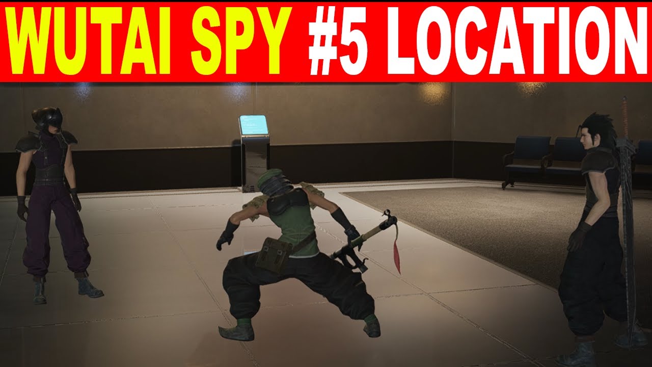 How to Find Wutai Spy Number 5 Location Crisis Core Final Fantasy 7 ...