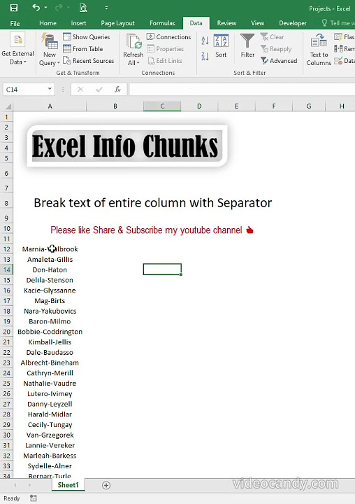 Break column text | shortvideo | exceltips | exceltricks | Excel | Tips & Tricks #Shorts - YouTube