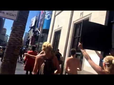 free the nipple walk in Hollywood