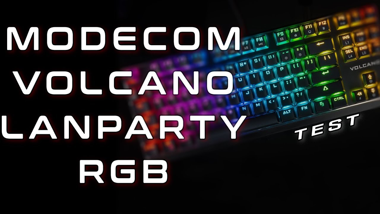MODECOM Volcano Lanparty RGB - ciekawy mechanik z własnym softem - test ...