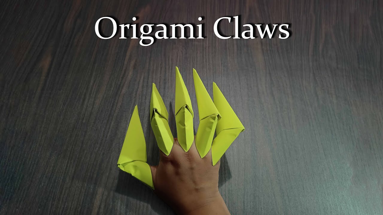 Spooky Origami Claws: Easy Halloween Craft Tutorial - YouTube