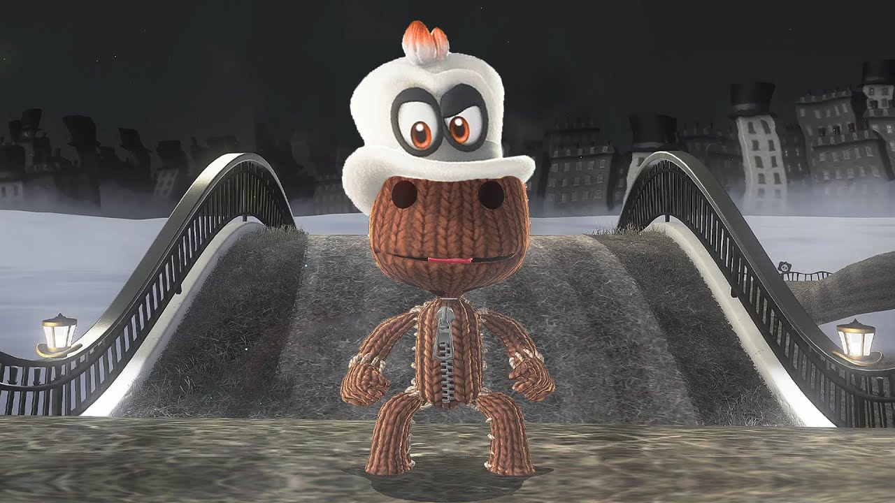 Playable Sackboy in Super Mario Odyssey (4K) - YouTube
