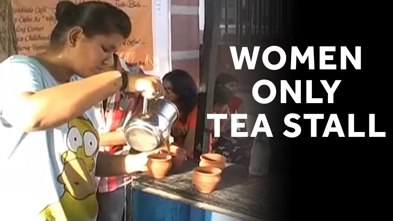 College Girls Set Up Tea Stall Exclusive For Women - YouTube