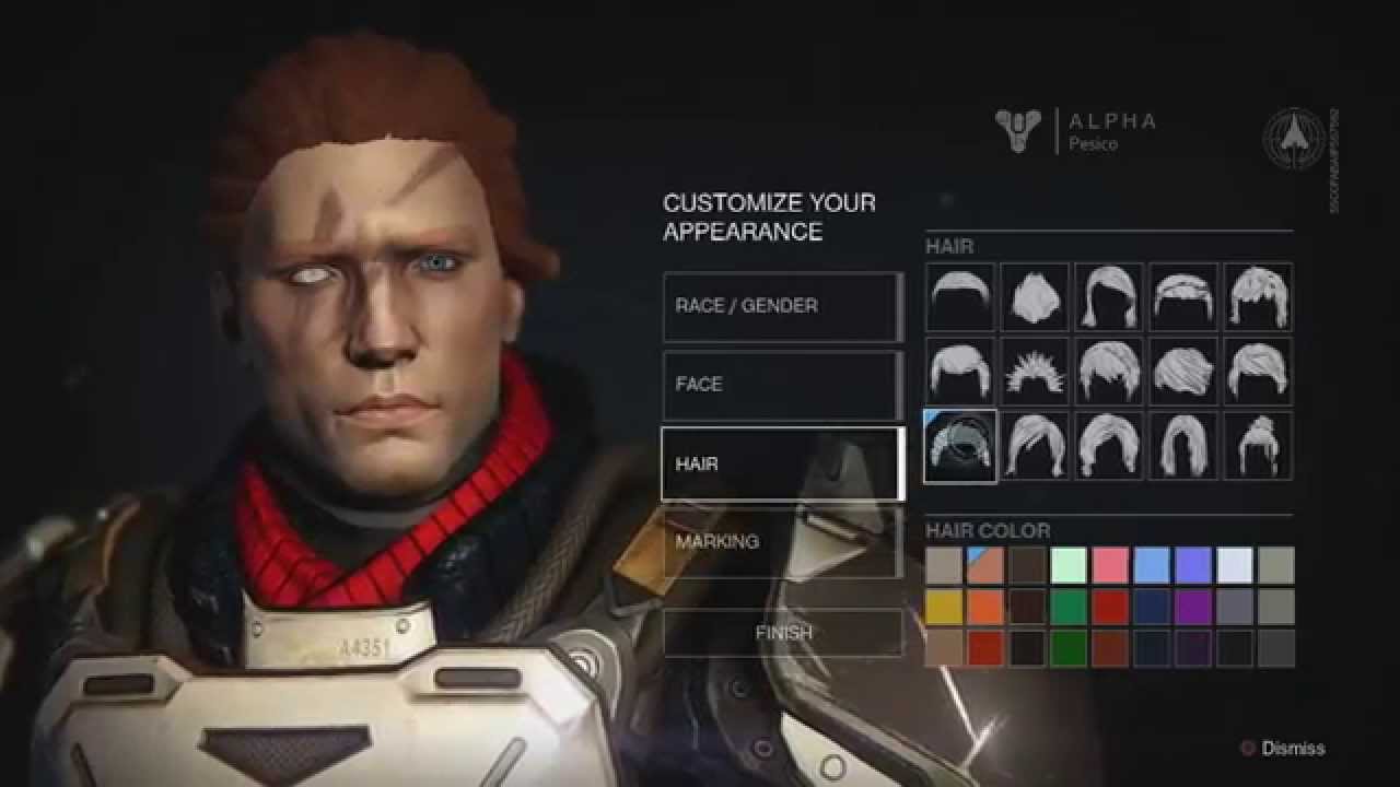 Destiny [Alpha Footage] - Character Creation: TItan - YouTube