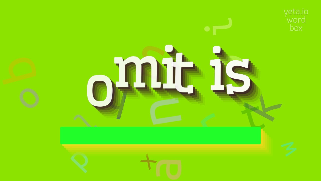 How to say "omitis"! (High Quality Voices) - YouTube