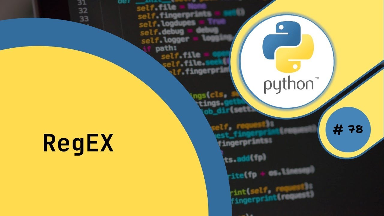 78 #Python - RegEX - YouTube