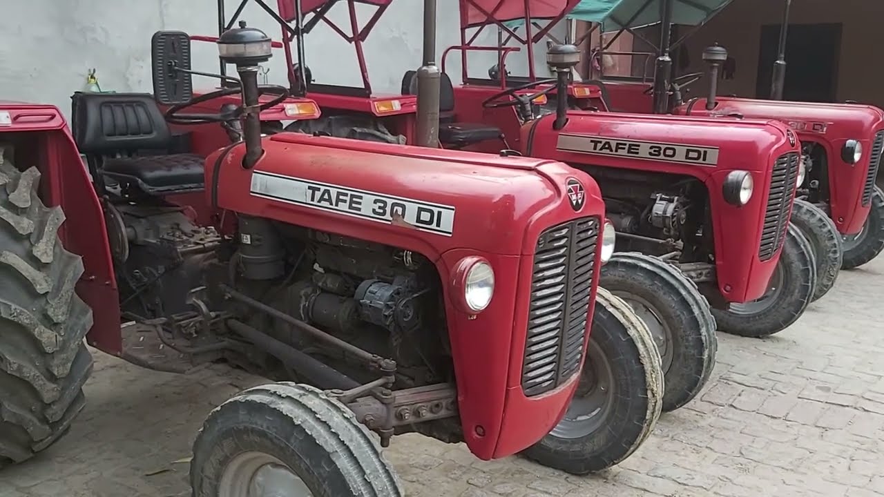 3 Tafe 30 DI Bikau Model 1999 2000 2001 Up Number Full original Painted ...