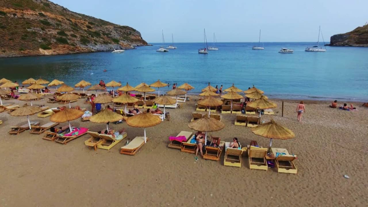 KEA ISLAND GREECE SPATHI BEACH 4K - DJI PHANTOM4 OSMO & GOPRO HERO 4 ...