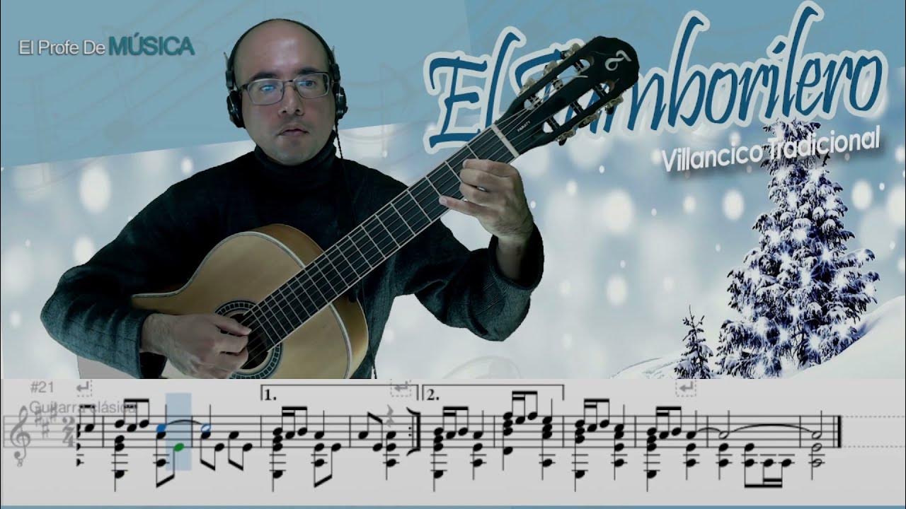 El Tamborilero, Villancico tradicional - Guitarra Partitura y método ...