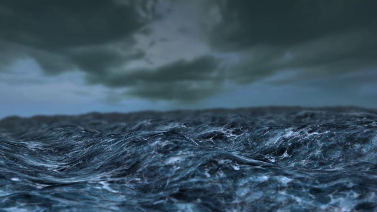 Animated 3D waves object - YouTube