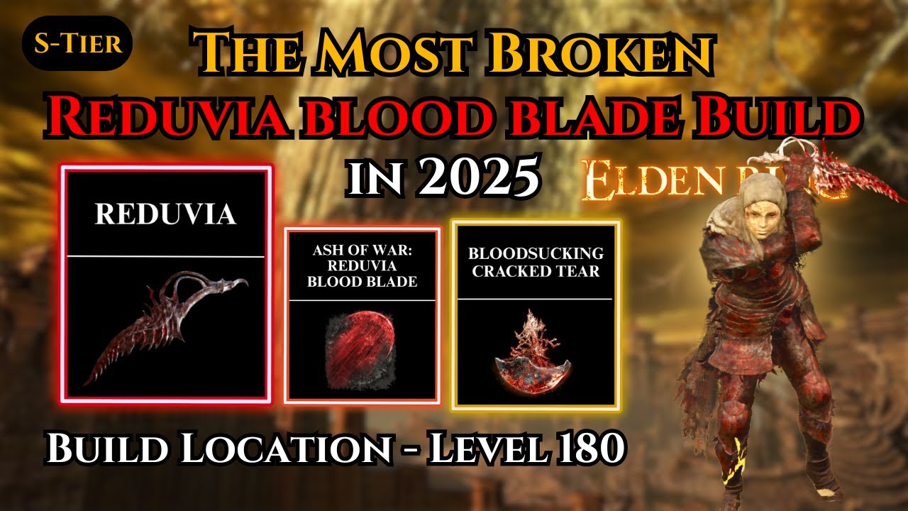 Reduvia Blood Blade Elden Ring Level 180 Bleed Build 2025 Tutorial ...