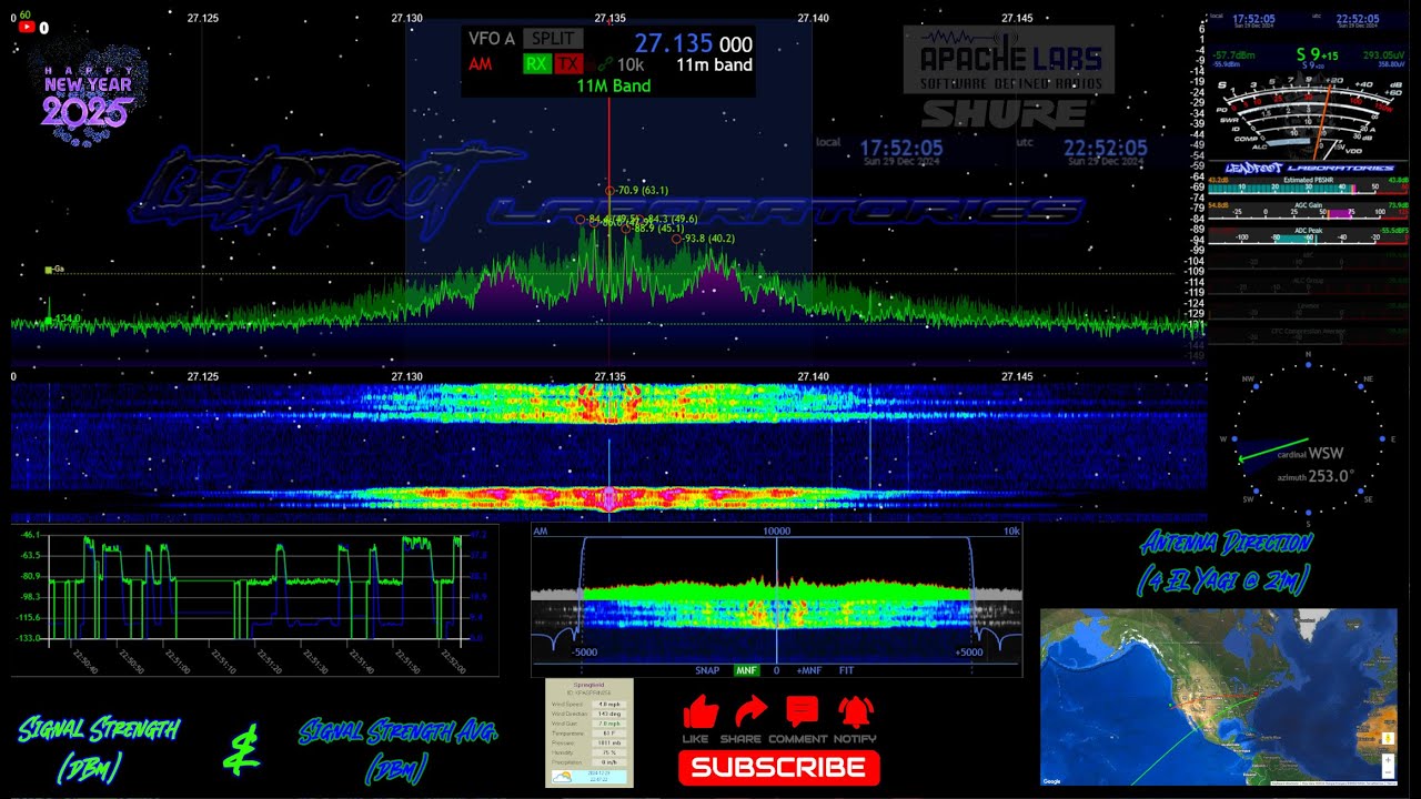 CB Radio Live DX Skip - *4k60fps 5.1 Surround Sound* - New Years Eve ...