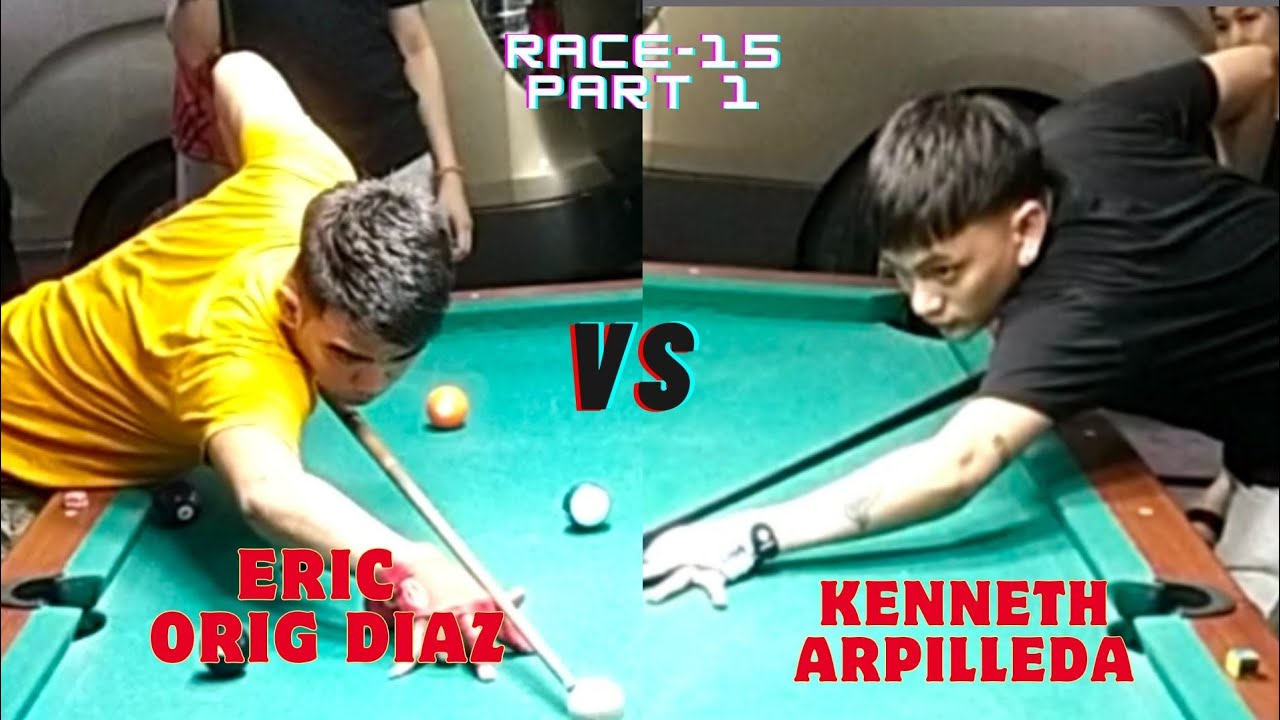 ERIC ORIG DIAZ VS. KENNETH ARPILLEDA | RACE 15 | PART 1| SAMSON TRICKSHOT BILLIARD - YouTube