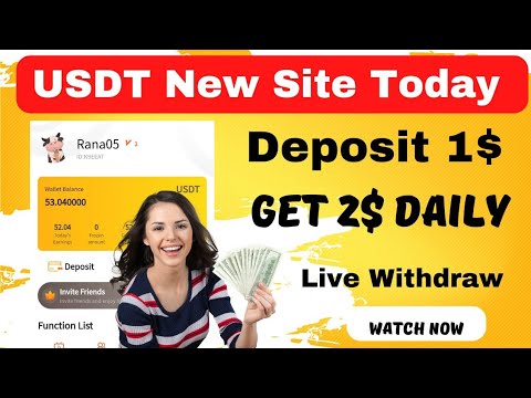 New USDT Earning Website | TRX Mining Website | USDT Mining Site ...