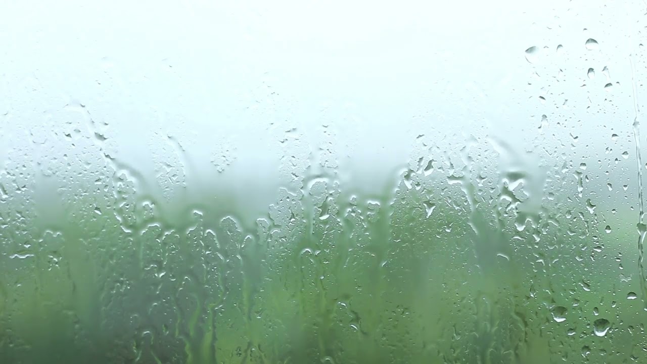 Window rain sound/ relieve stress & help sleep - YouTube