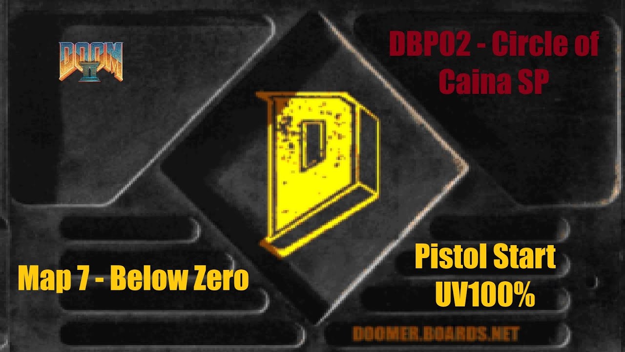 Doom II - DBP#2 Map 07: Below Zero (UV100%) - w/ commentary - YouTube