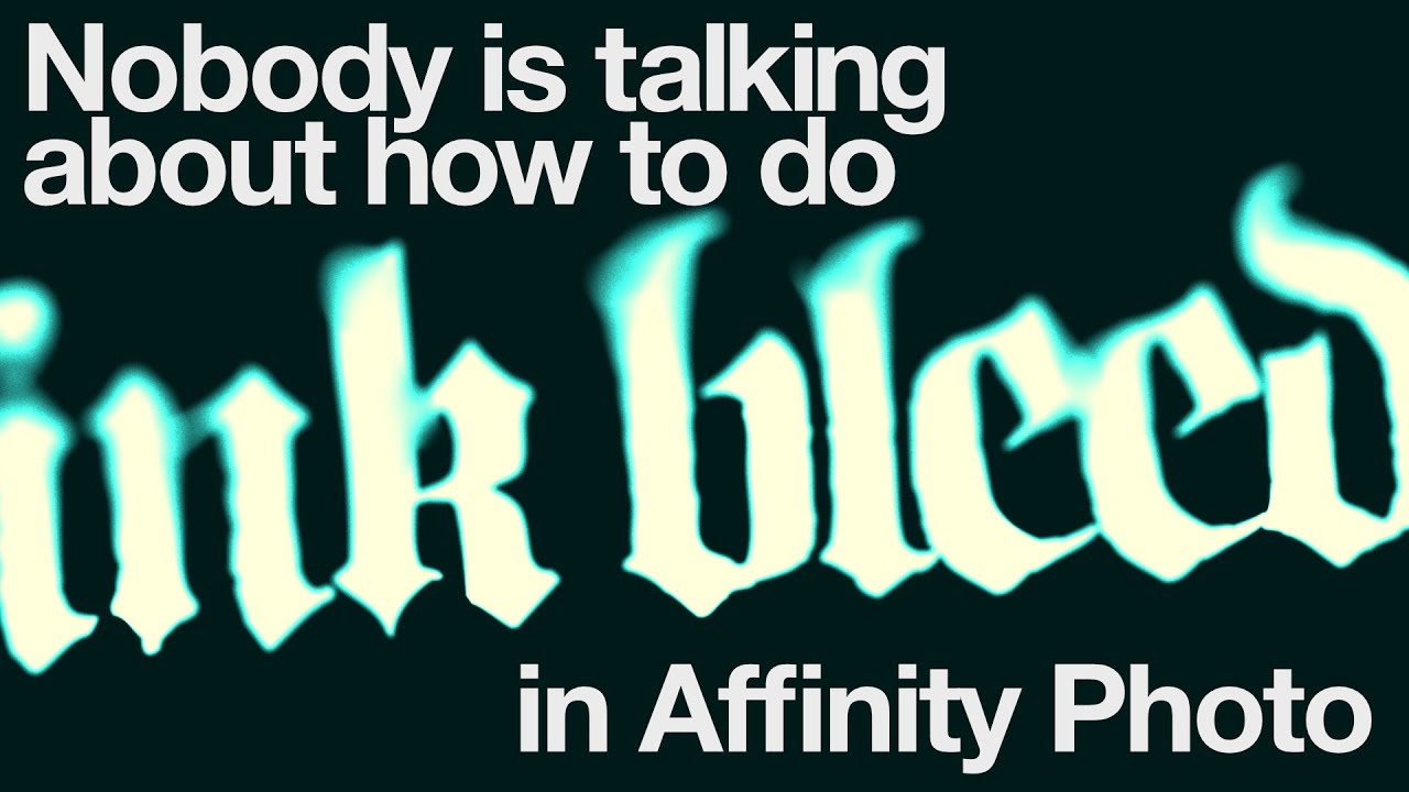 The ink bleed technique you'll probably never use! - YouTube