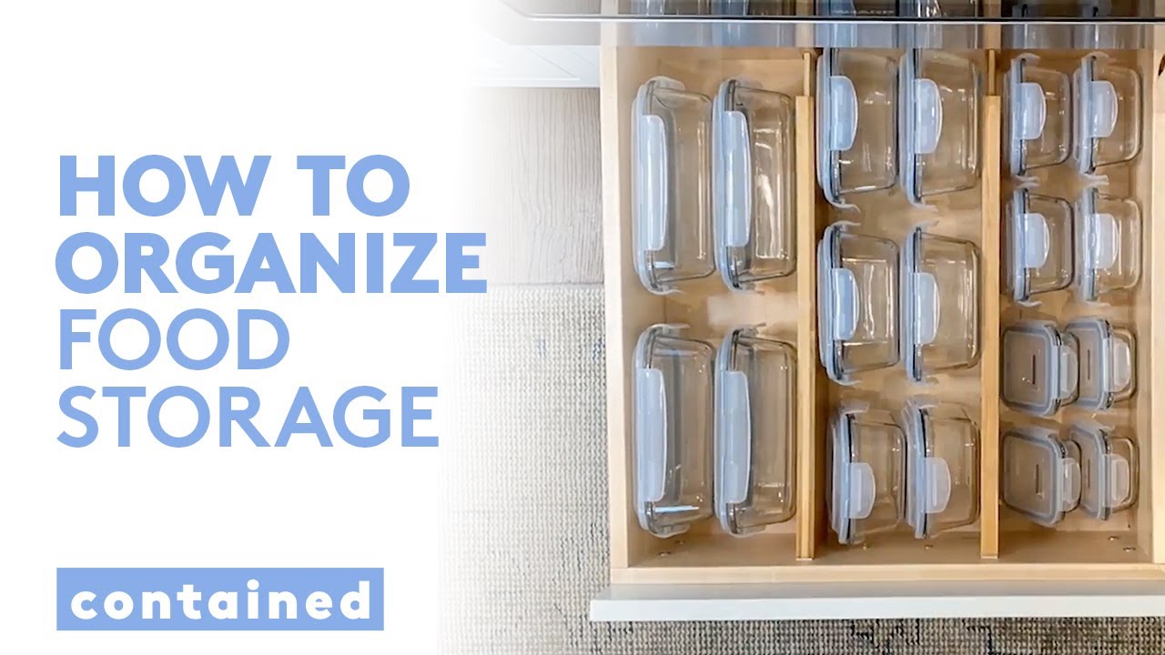 3 Easy Ways to Organize That Messy Container Drawer In Your Kitchen ...