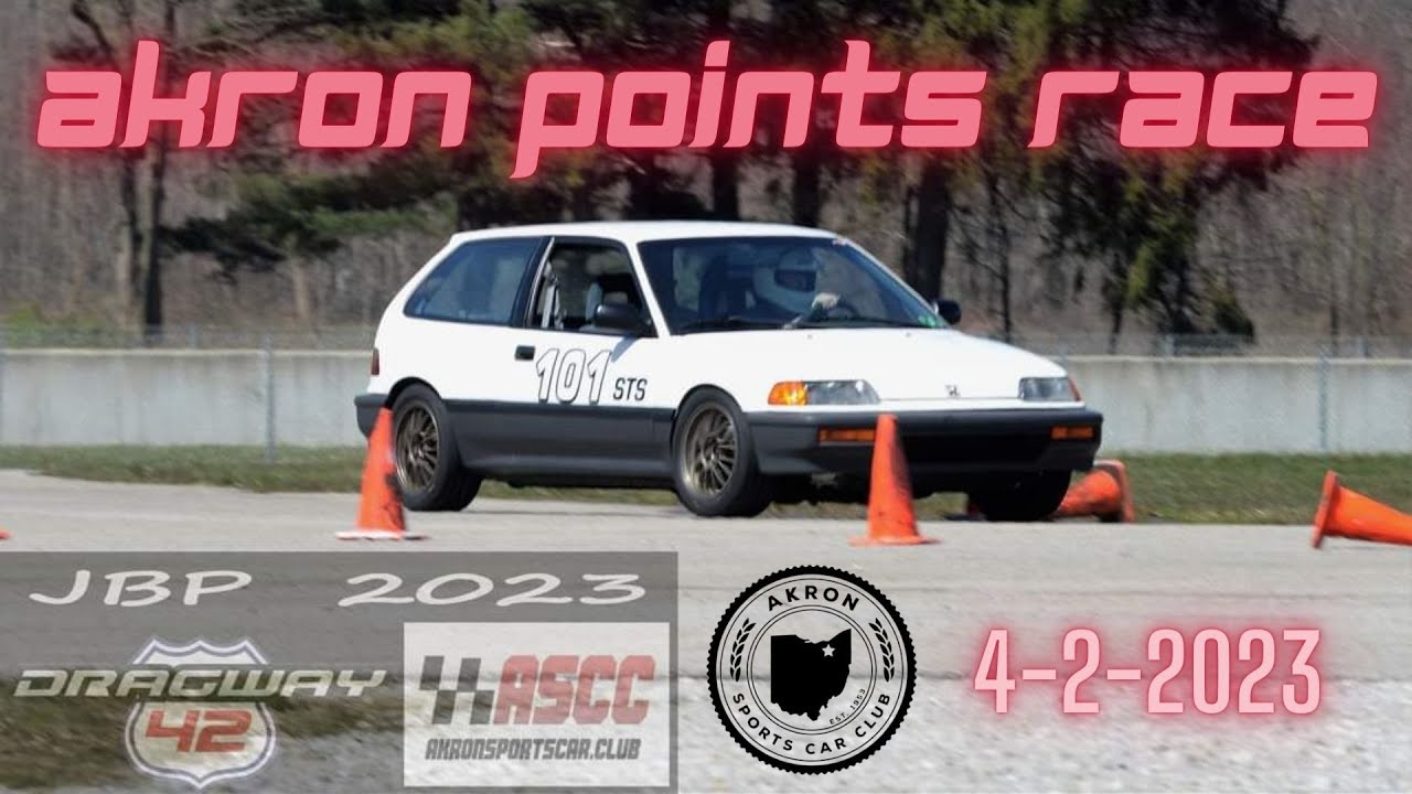Akron Sports Car Club Autocross at Dragway 42 4/2/2023 - YouTube