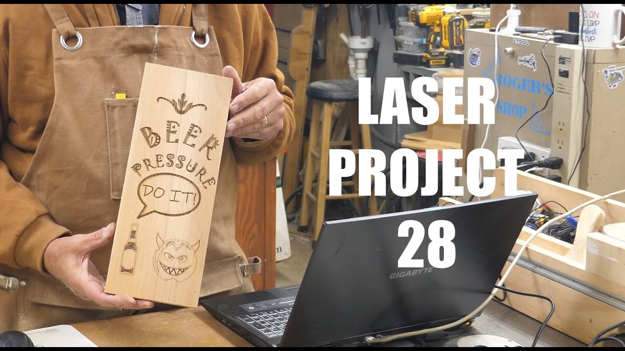 Beginner Laser Project 28 Beer Pressure Sign - YouTube