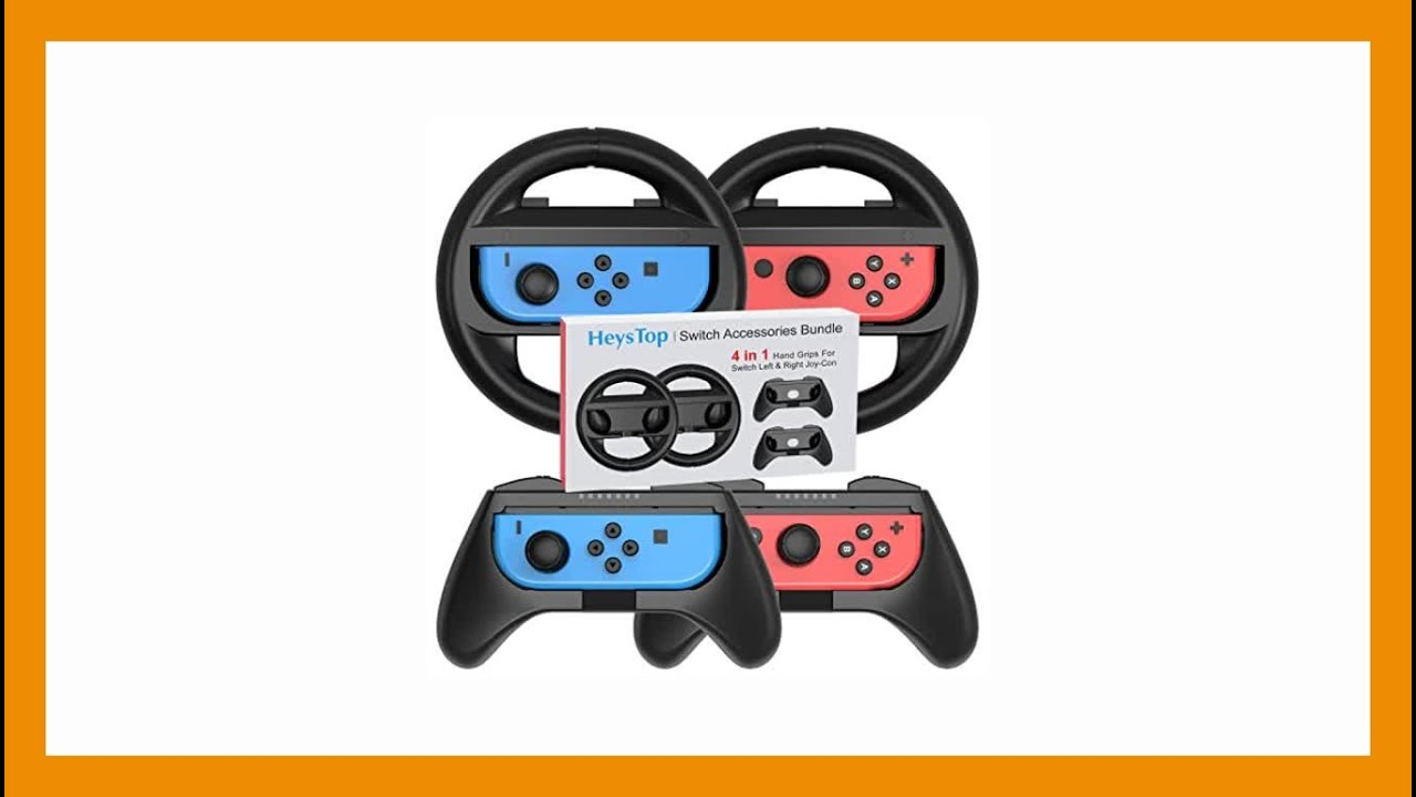 🤯 HEYSTOP Volantes y Grip para Switch y Switch OLED Modelo, Switch Grip ...