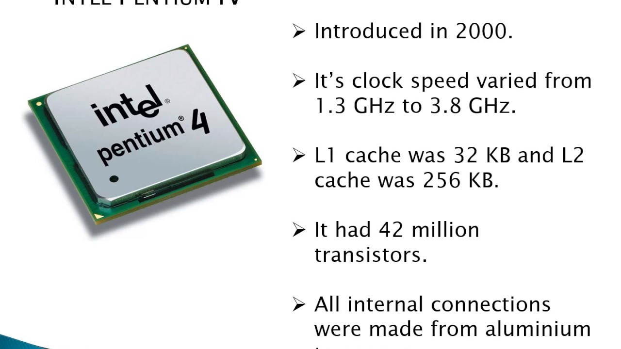 advancement of microprocessors - YouTube