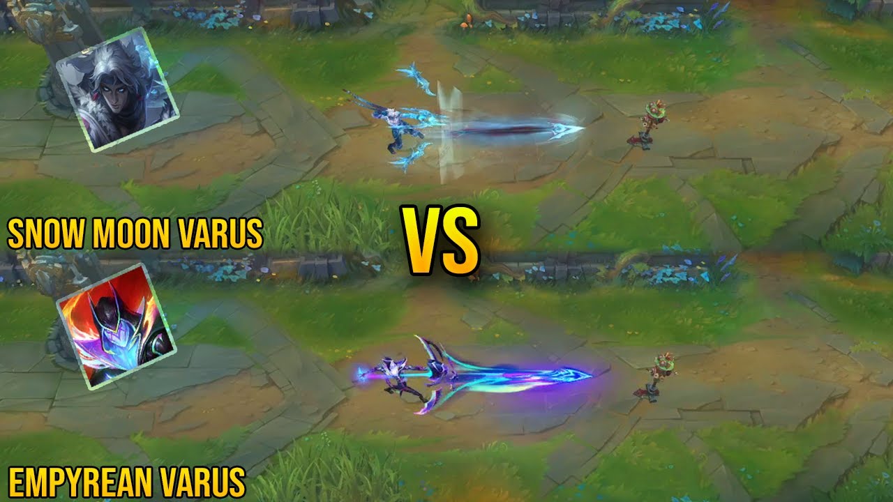 Empyrean Varus vs Snow Moon Varus Skin Comparison - League of Legends ...