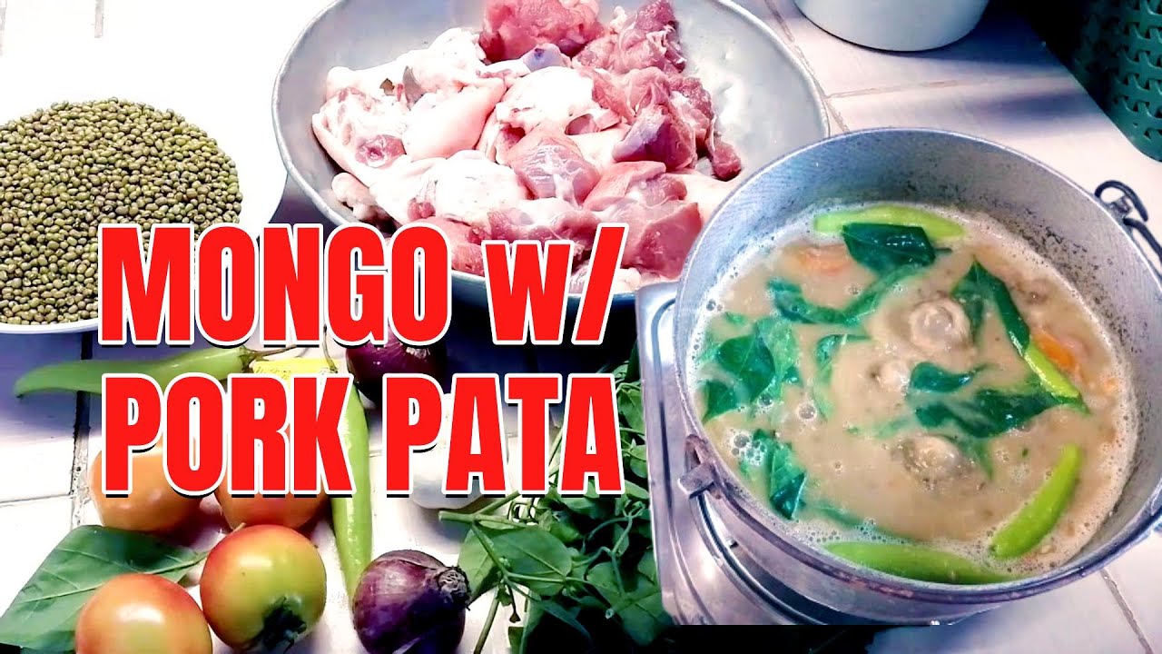 PAANO MAGLUTO ng MONGO with PATA NG BABOY (Pork Leg) - YouTube