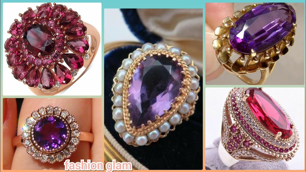 top stylish women's evening large cocktail rings collection/diamond's ...