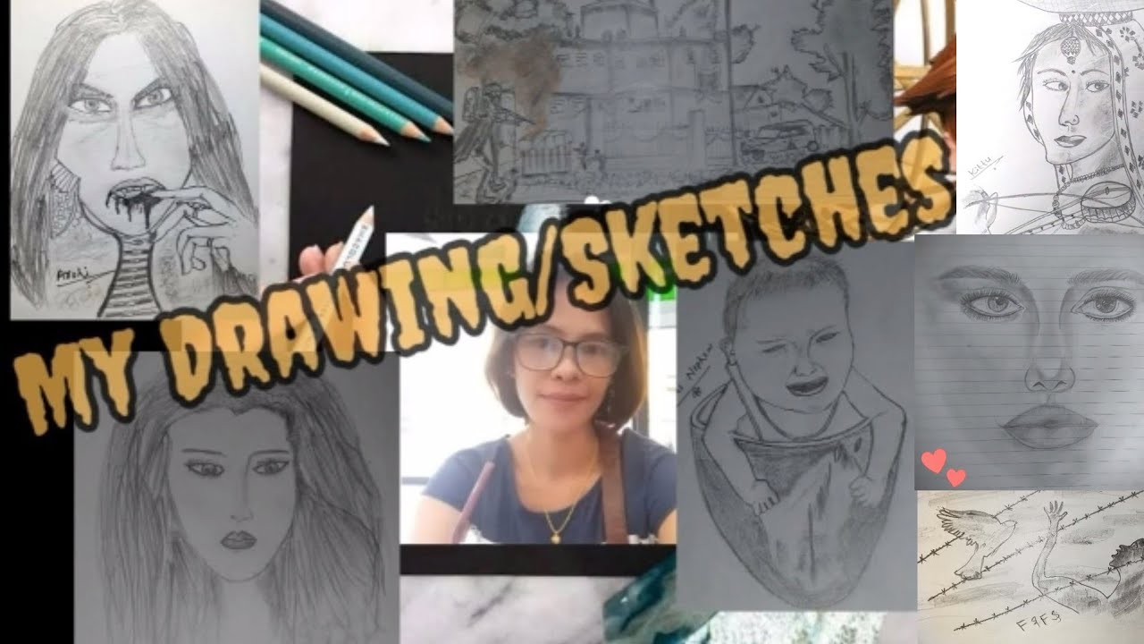 My hand made Drawings | Sketches | Pencil Drawings - YouTube