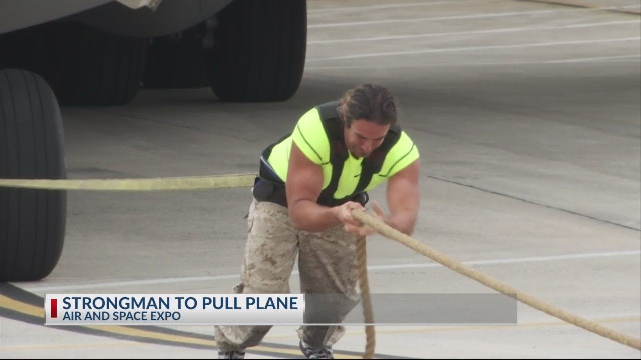 Strongman practices plane pull ahead of Joint Base Charleston event ...
