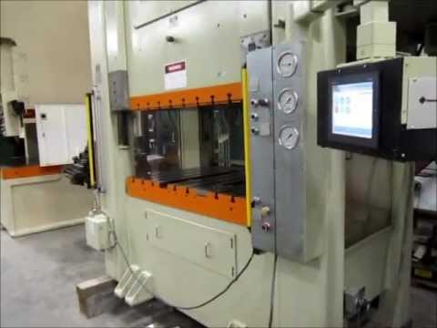 250 TON MINSTER TRANEMO HYDRAULIC PRESS ALMA MACHINERY #4072 - YouTube