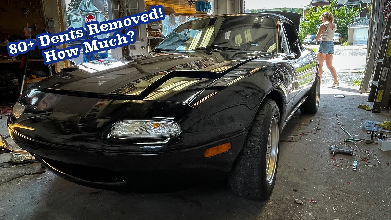 Mx5 Miata Paintless Dent Repair (PDR) 80+ Dings REMOVED💰How Much Does ...