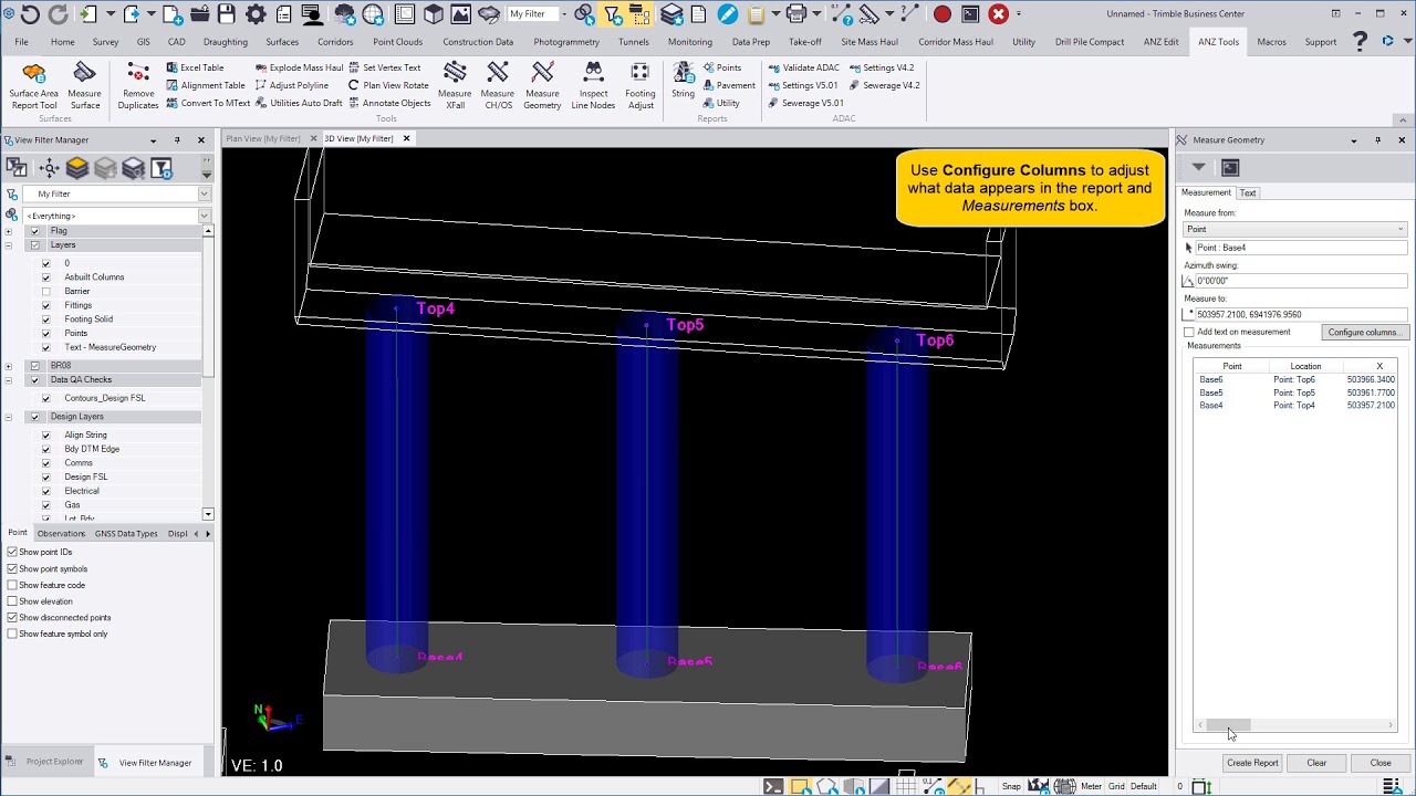Trimble Business Center - Measure Geometry V1.0 - YouTube