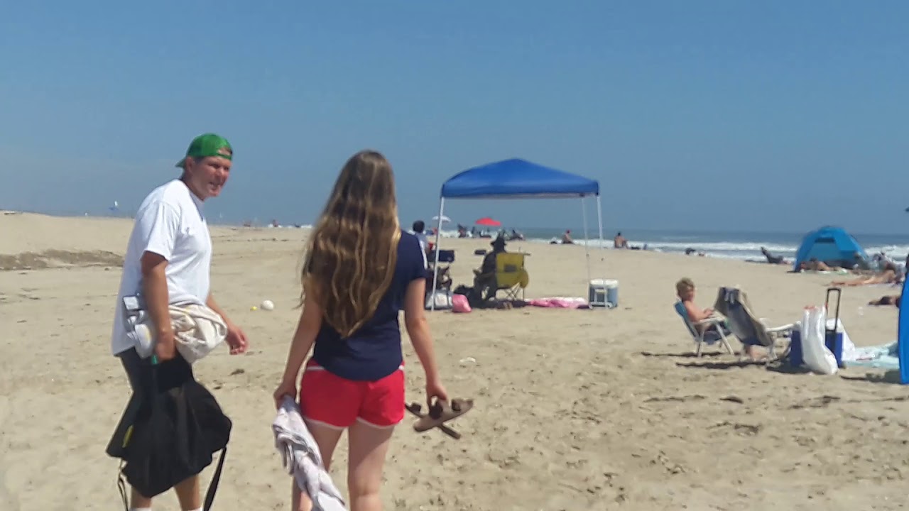 Eden's last beach day before mission - YouTube