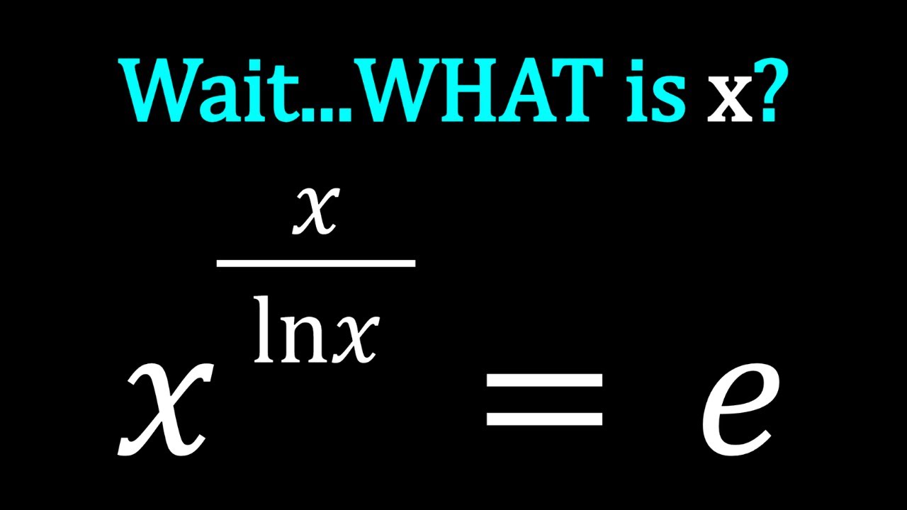 The Weirdest Equation Yet - YouTube