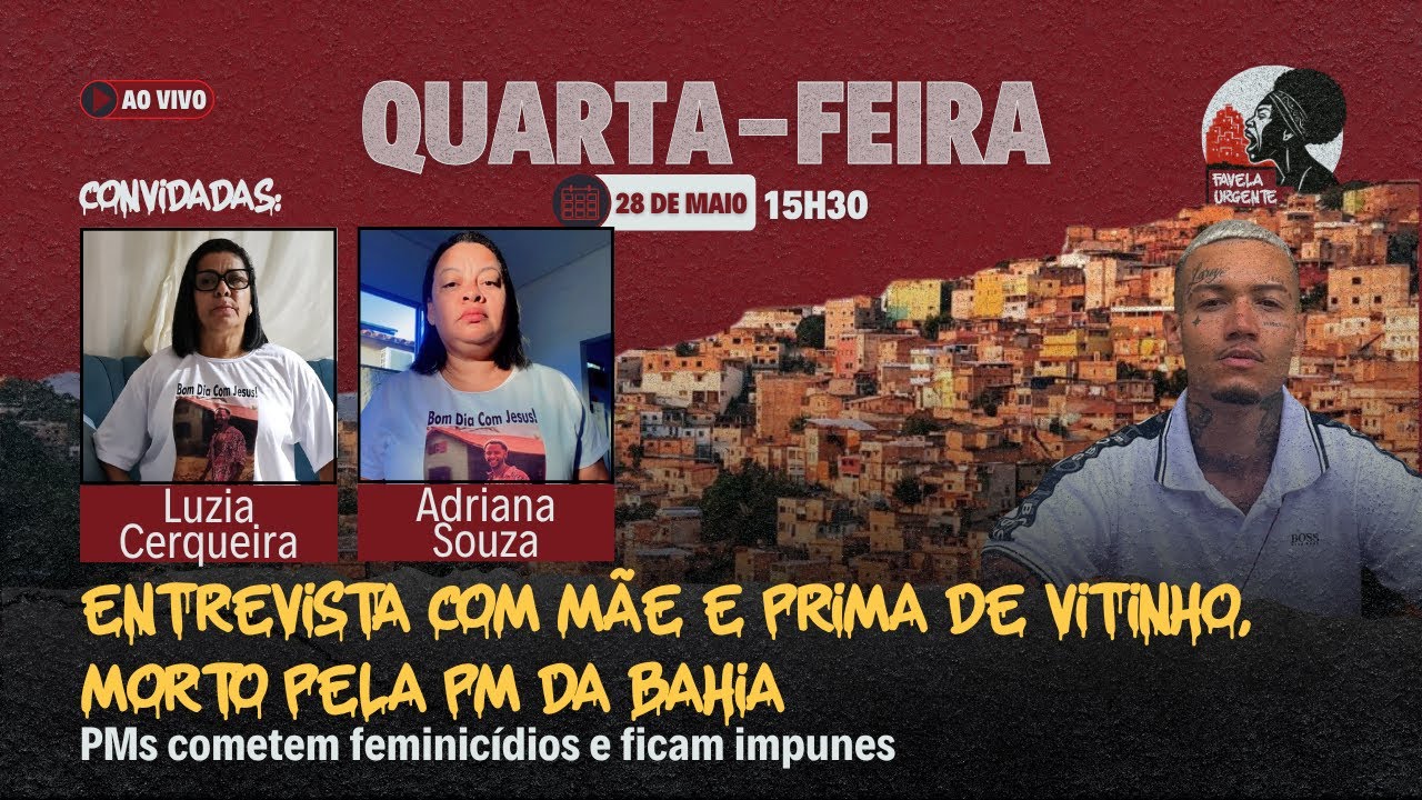 Favela Urgente com Thiago Torres(Chavoso da USP) AO VIVO 28.05 às 15h30 ...