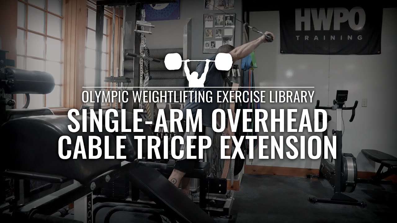 Single-Arm Overhead Cable Tricep Extension | Olympic Weightlifting ...