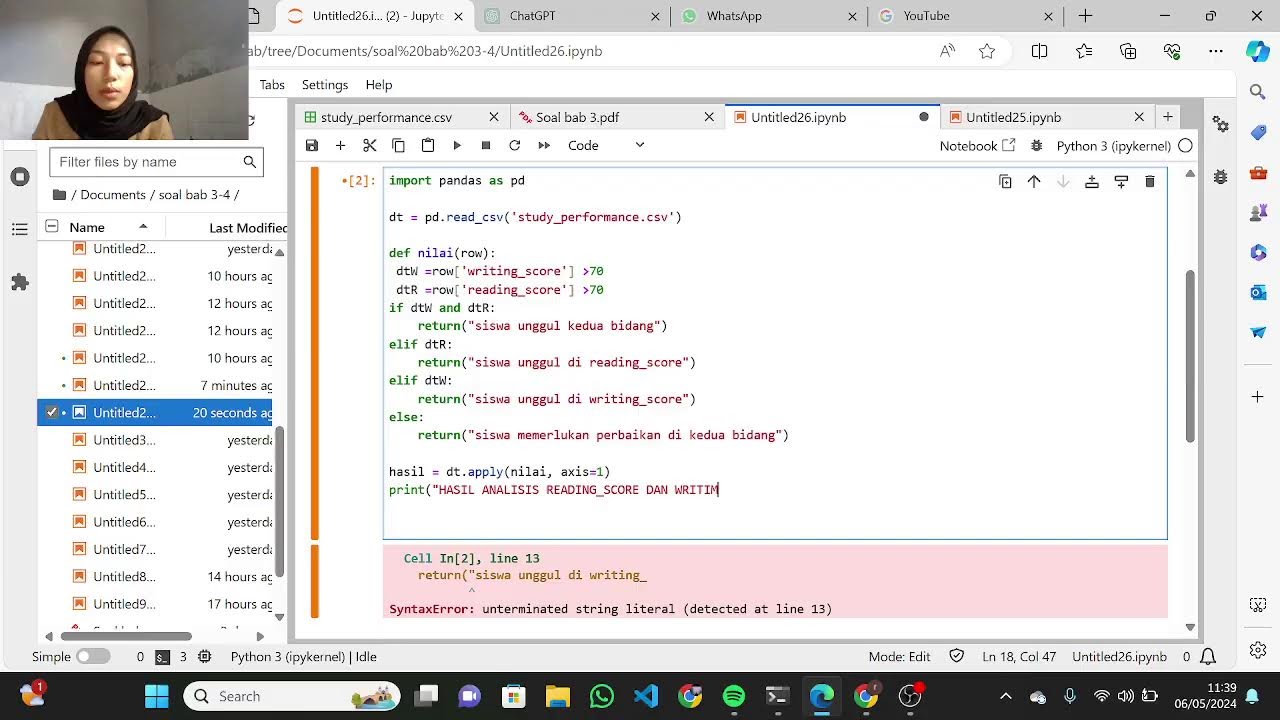 Seminar BAB III "KONDISI PERULANGAN - Rajida jamal (07352311064) - 2if2 ...