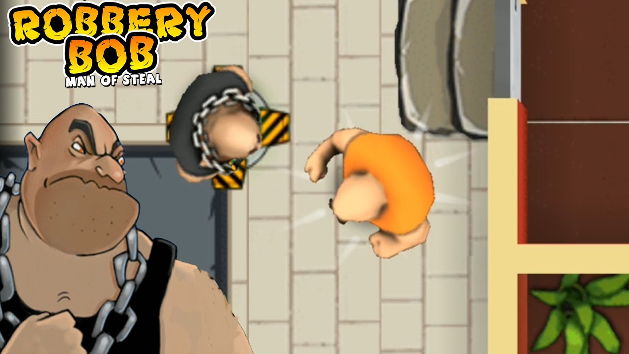 Robbery Bob 1 - Orange Biff Using Teleport mine #2 - YouTube