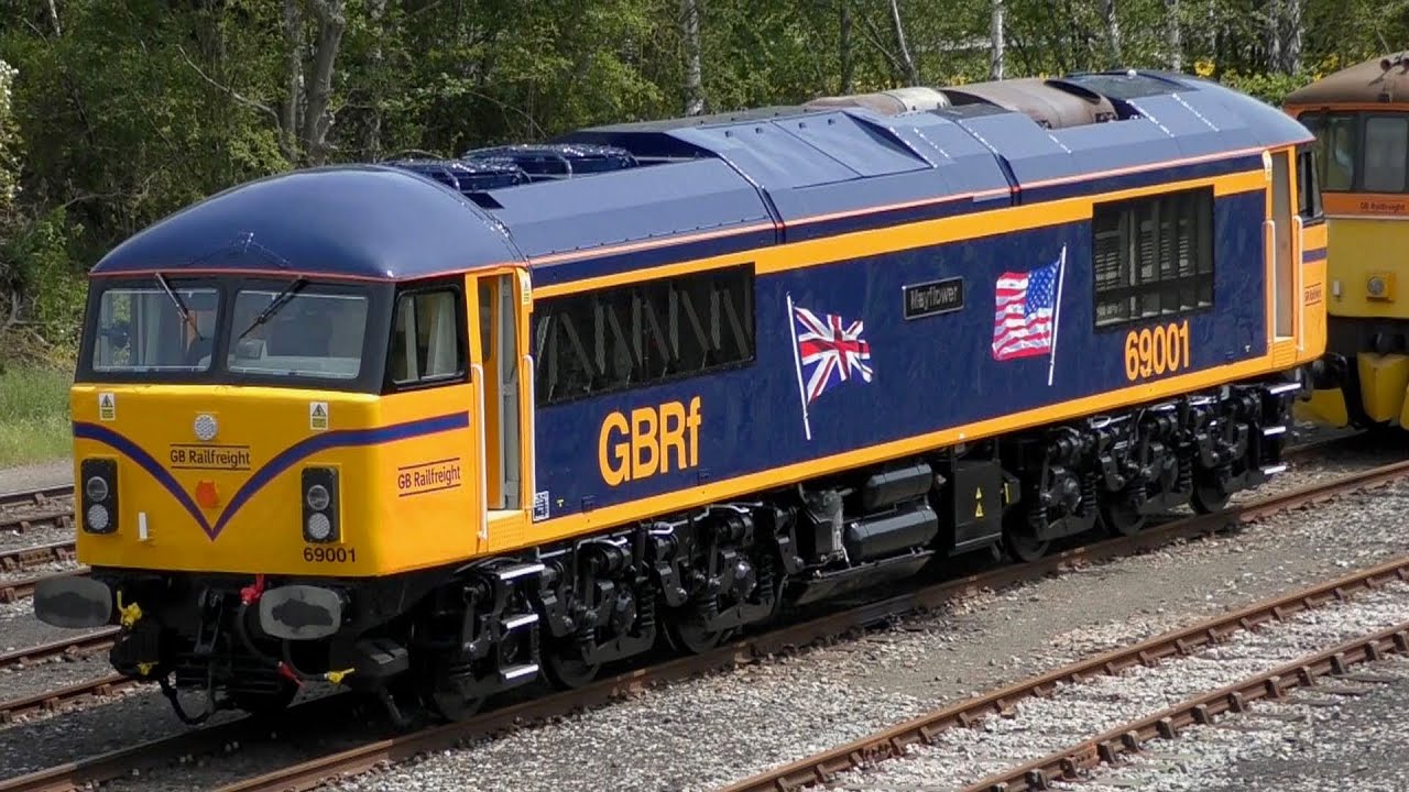 GBRf Class 69 - 69001 Mayflower Stabled & Shunting At Tonbridge Yard ...