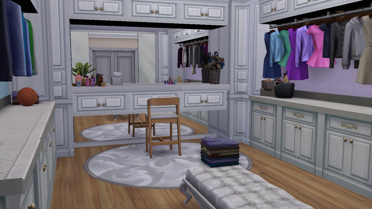 Walk in Wardrobe | Sims 4 Speedbuild - YouTube