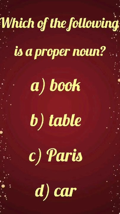 "How Well Do You Know Your Nouns? | Fun Noun Quiz!" #english #grammar # ...