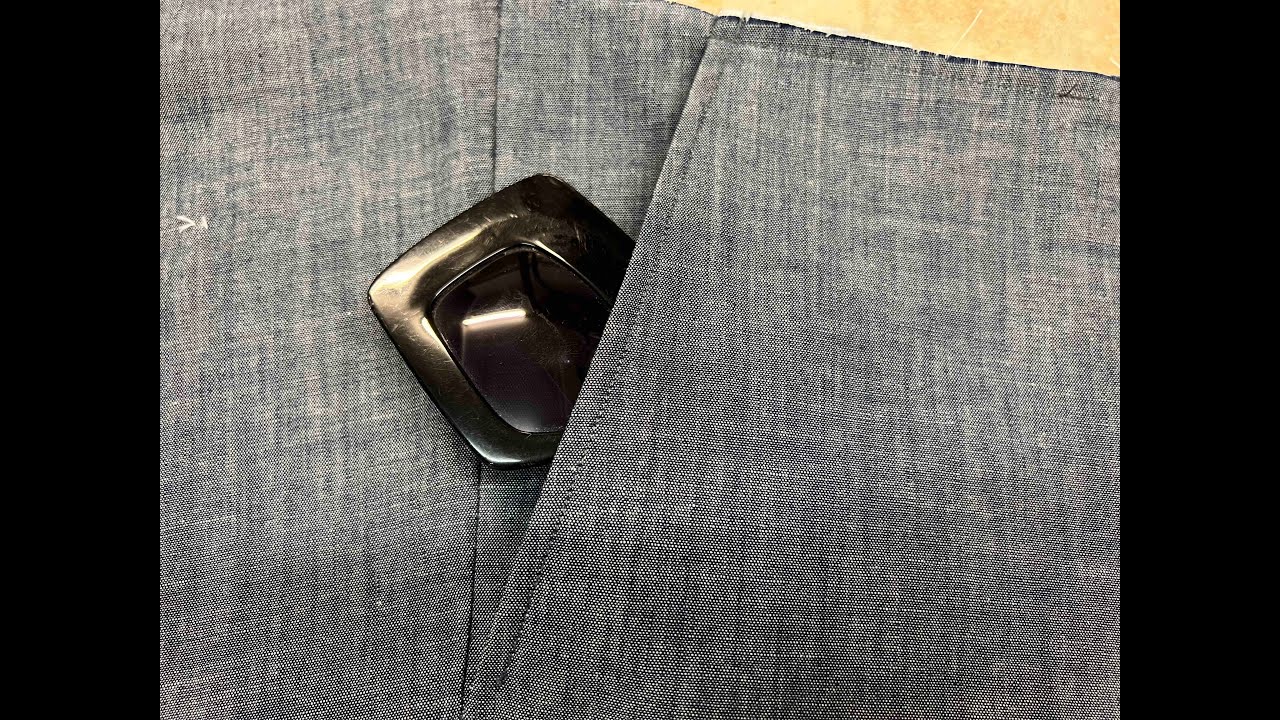 Bespoke Tailoring 36 Trousers Part 3 The side Slant Pocket - YouTube