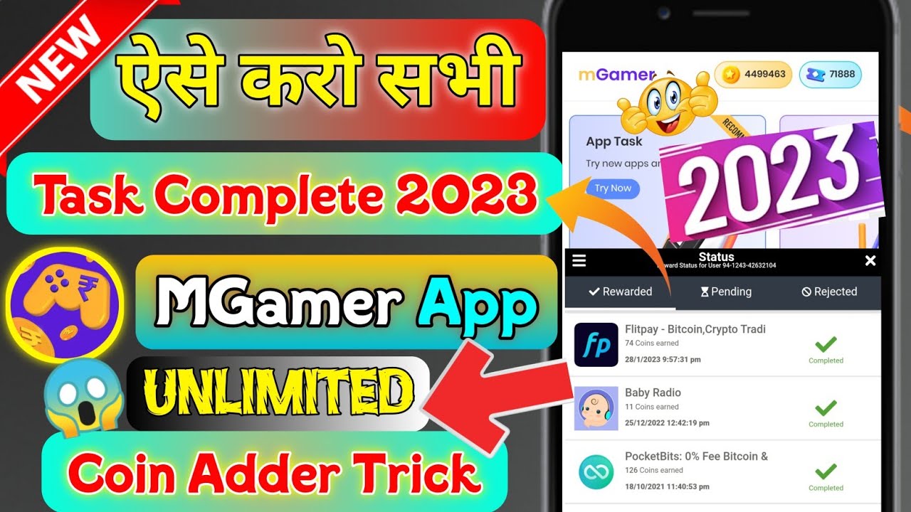 mGamer Unlimited Coin Trick | mGamer App Task Offers Complete 2023 ...