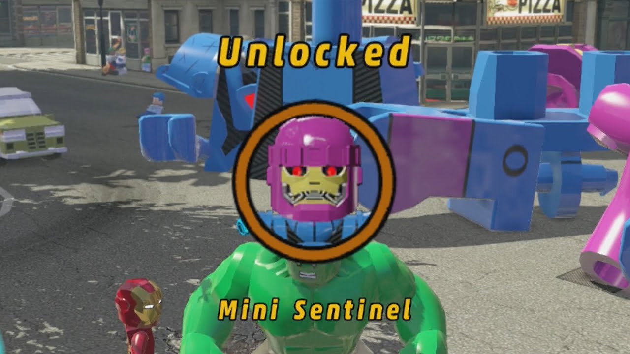Lego Marvel Super Heroes Mini Sentinel Unlock - YouTube