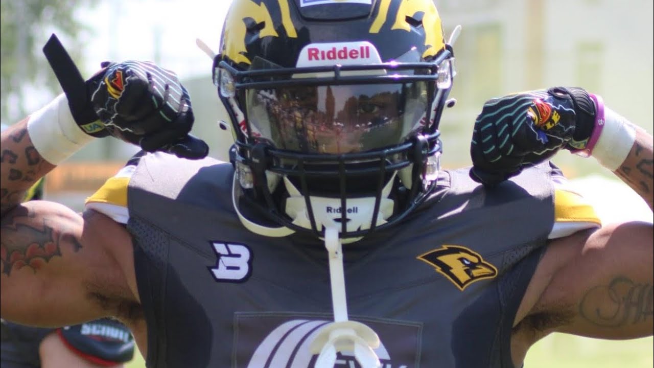 Jr Leach | Krefeld Ravens WR #3 | First 4 games HL - YouTube