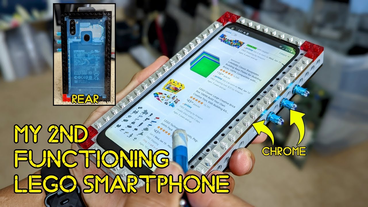 DIY LEGO Smartphone #2 (WITH CHROME ACCENTS) - YouTube