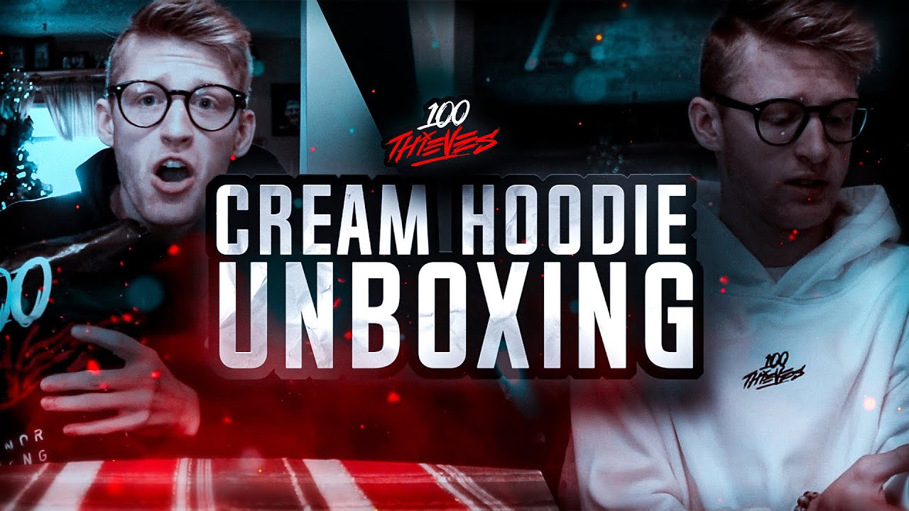 100 THIEVES CREAM HOODIE UNBOXING AND REVIEW! (2019) - YouTube